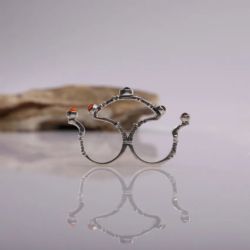 Կանացի արծաթե մատանի Նիրվանա Kara Silver